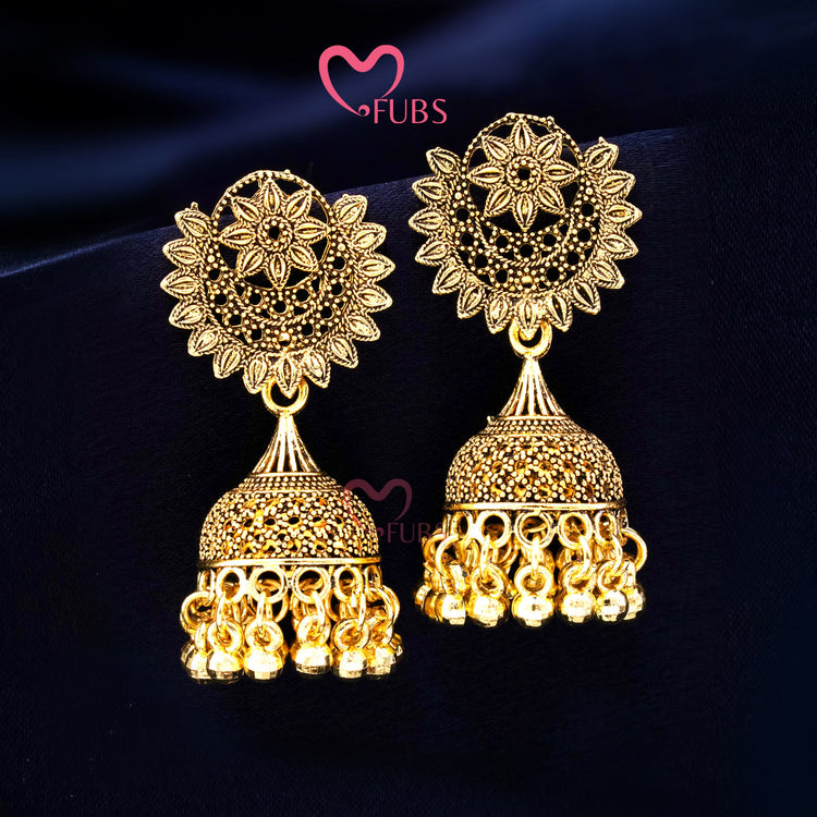 Shahi Combo of 12 Designer Jhumkas with Sandesh Patra(Scroller) and 2 ...