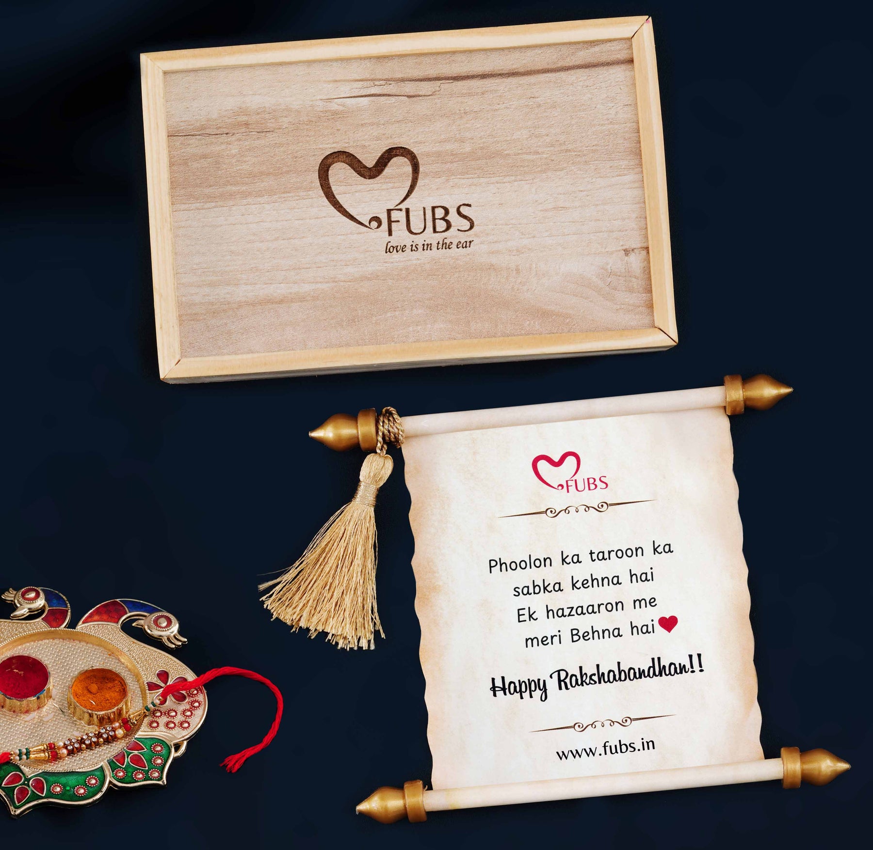 Premium Jaipuri Oxidized Set Of 9 Earrings in Elite Wooden Box – FUBS